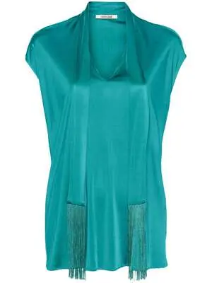Roberto Cavalli Scarf-detail V-neck Blouse
