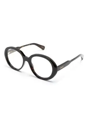 Chloé Tortoiseshell Round-frame Eyeglasses