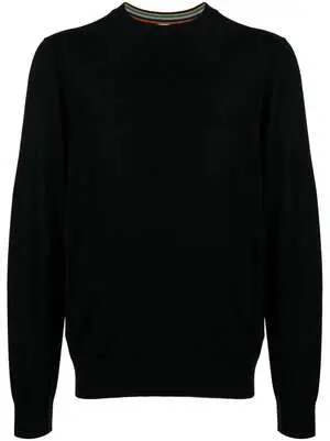 Paul Smith Fine-knit Merino Wool Jumper - Black