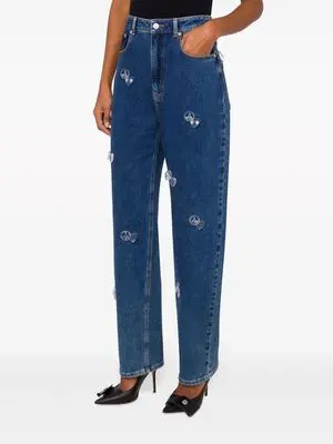 Moschino High-rise Tapered Jeans