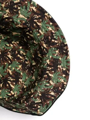 Palm Angels Gothic Logo-print Bucket Hat