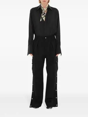 Burberry Skinny Check Silk Scarf - Neutrals