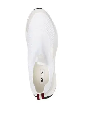 Bally Outline Logo-patch Sneakers - White