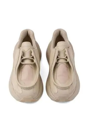 Prada Systeme Leather Sneakers - Neutrals