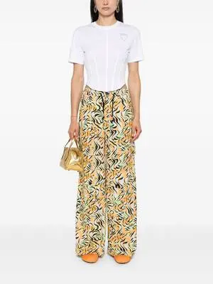 Marni Animal-print Straight-leg Trousers