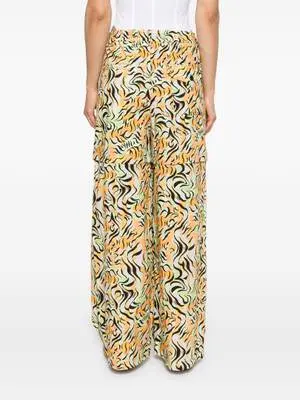 Marni Animal-print Straight-leg Trousers