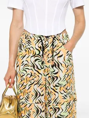 Marni Animal-print Straight-leg Trousers