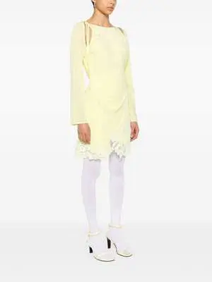 Acne Studios Floral-lace Mini Dress - Yellow