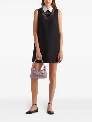Prada Re-edition Crystal-embellished Mini Bag - Pink