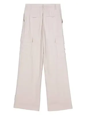BLANCA VITA Wide-leg Cargo Trousers - Neutrals