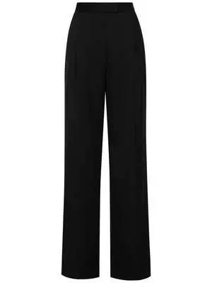 Oscar De La Renta Black Wash Pants For Women