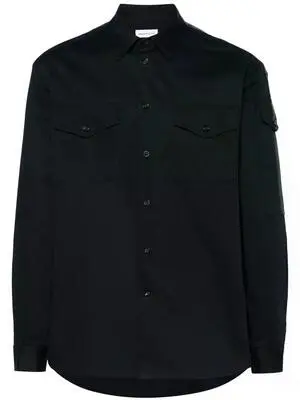 Alexander McQueen Logo-trim Cotton Shirt