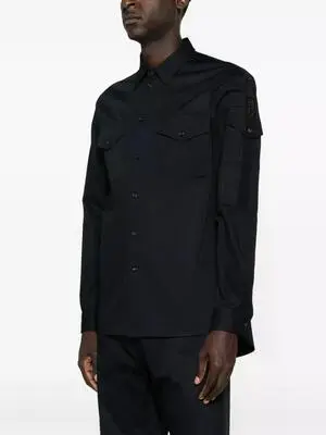 Alexander McQueen Logo-trim Cotton Shirt