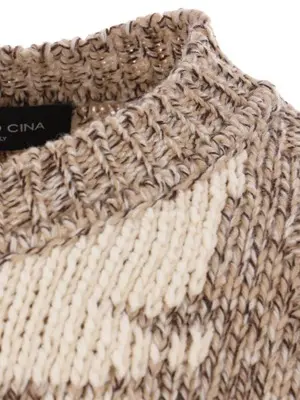 FEDERICO CINA Grape Intarsia Knit Jumper