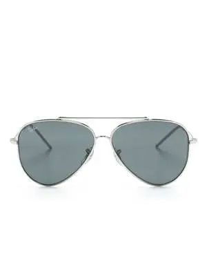 Ray-ban Ray-Ban Reverse Aviator-Frame Sunglasses Silver