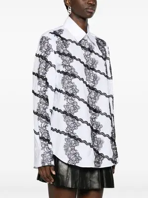 Viktor & Rolf Lace Appliqué Cotton Shirt