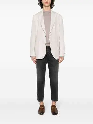 Boglioli K Interlock-twill Suit Jacket - Neutrals