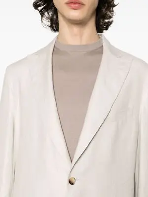 Boglioli K Interlock-twill Suit Jacket - Neutrals