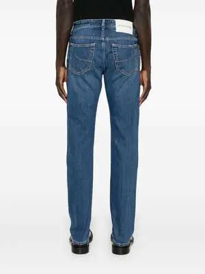 Jacob Cohen Bard Mid-rise Slim-cut Jeans - Blue