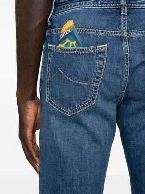 Jacob Cohen Bard Mid-rise Slim-cut Jeans - Blue