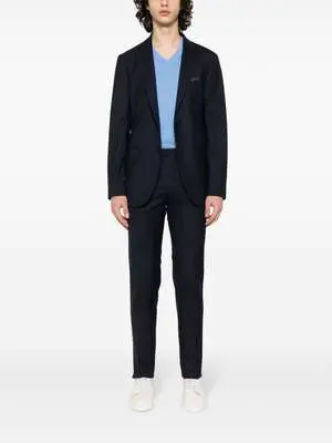 Boglioli Twill Virgin-wool Suit - Blue