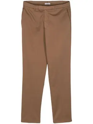 Boglioli Pressed-crease Straight-leg Trousers