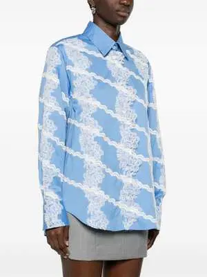 Viktor & Rolf Lace Detail Poplin Shirt
