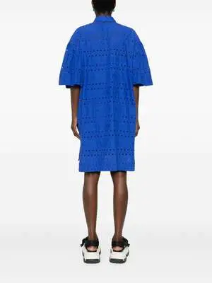 Karl Lagerfeld Embroidered Organic Cotton Shirt Dress