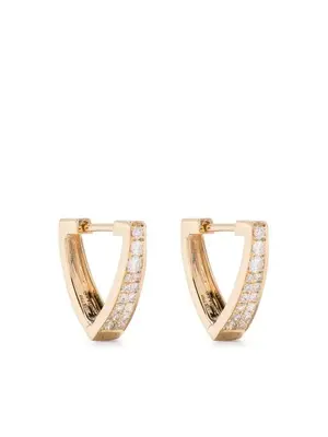 ANITA KO 18kt Yellow Diamond Huggie Earrings - Gold