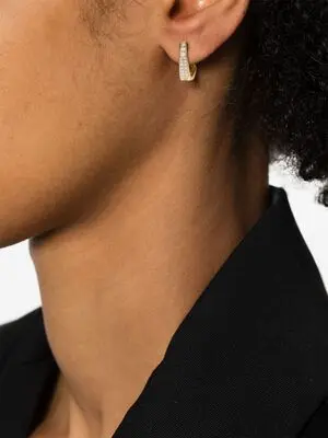 ANITA KO 18kt Yellow Diamond Triangle Hoop Earrings