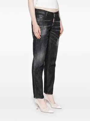 Dsquared2 Jennifer Low-rise Skinny Jeans - Black
