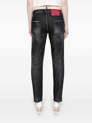 Dsquared2 Jennifer Low-rise Skinny Jeans - Black