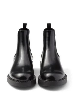 Prada Brushed-finish Chelsea Boots - Black