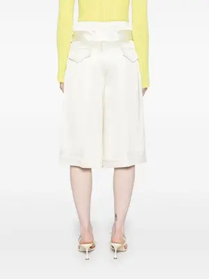 JIL SANDER High-waist Satin Shorts
