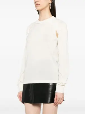 Helmut Lang Cut-out Layered Jumper - Neutrals