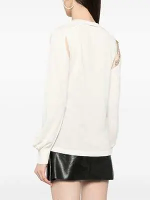 Helmut Lang Cut-out Layered Jumper - Neutrals