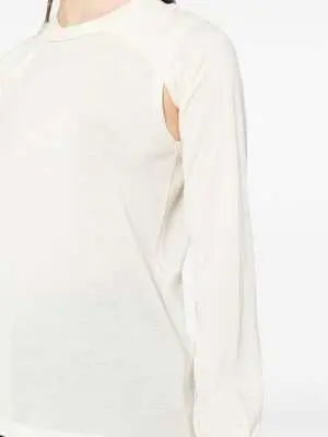 Helmut Lang Cut-out Layered Jumper - Neutrals