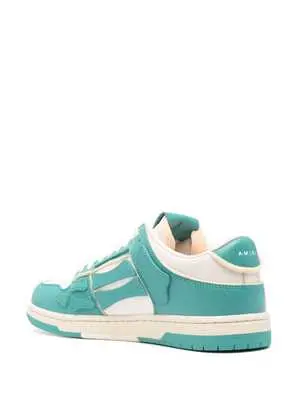 Amiri Collegiate Skel Leather Sneakers - Blue
