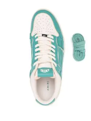 Amiri Collegiate Skel Leather Sneakers - Blue