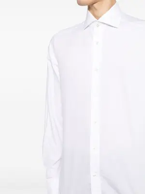 Zegna Spread-collar Cotton Shirt