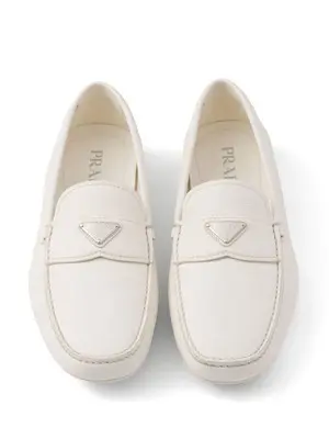 Prada Logo-plaque Leather Drivers
