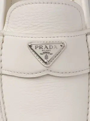 Prada Logo-plaque Leather Drivers