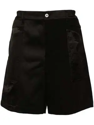 FENG CHEN WANG Dragon-jacquard Patchwork Shorts