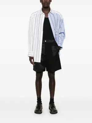 FENG CHEN WANG Dragon-jacquard Patchwork Shorts