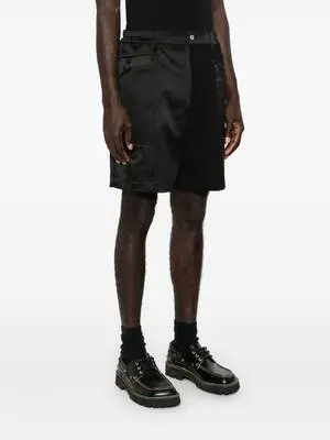 FENG CHEN WANG Dragon-jacquard Patchwork Shorts