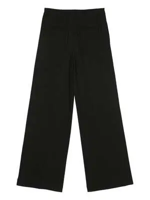 PT TORINO Lorenza Satin Trousers - Black
