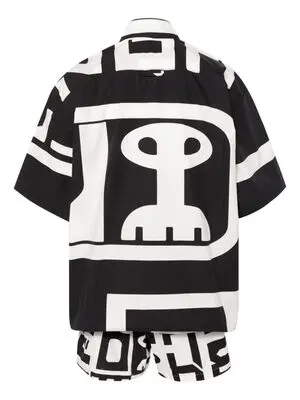 WALTER VAN BEIRENDONCK Shirt Combi Shorts Playsuit