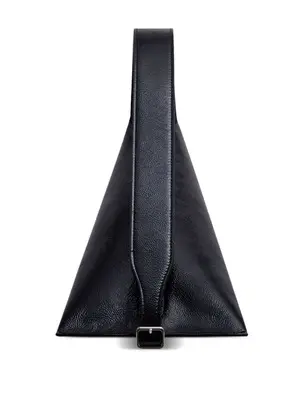 COURREGES Naplack Leather Shoulder Bag