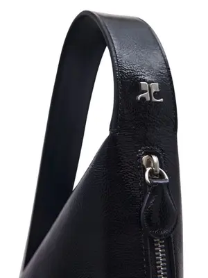 COURREGES Naplack Leather Shoulder Bag