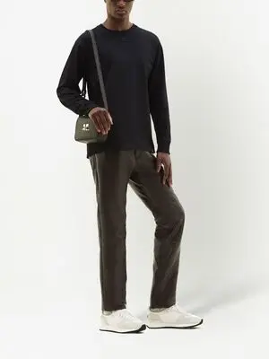 COURREGES Slim-cut Vinyl Trousers - Brown